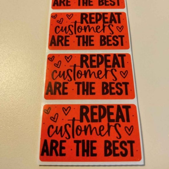 Hand Crafted | Office | 0 Repeat Customers Shipping Labels Thermal ...